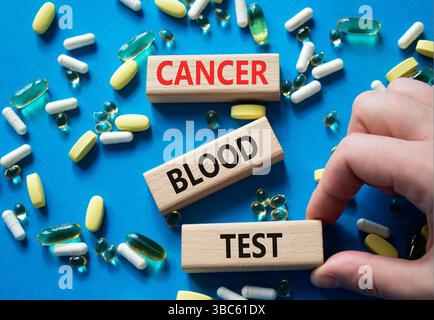Word CANCER on color background Stock Photo - Alamy