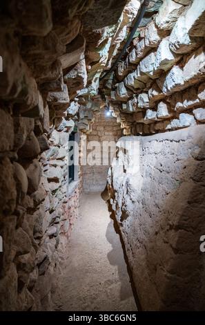 Mayan tunnel under the Acropolis at Maya Archaeological Site of Copan ...