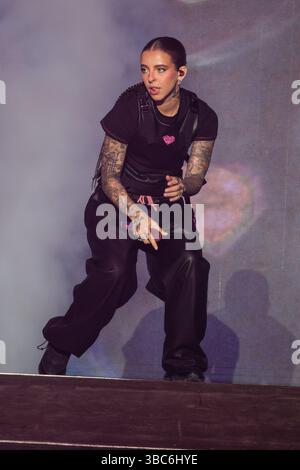 Puerto Rican singer and songwriter Young Miko during her concert at the ...