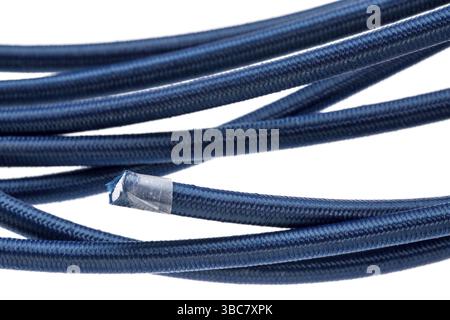 coils of bungee cord (shock cord) isolated on white Stock Photo - Alamy