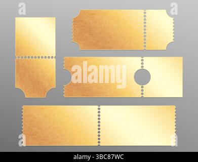 Elegant paper tickets, coupons and vouchers with sale discounts ...