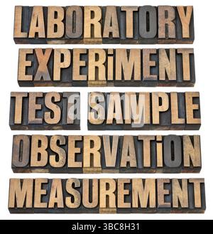 Laboratory - isolated word in vintage letterpress wood type Stock Photo ...