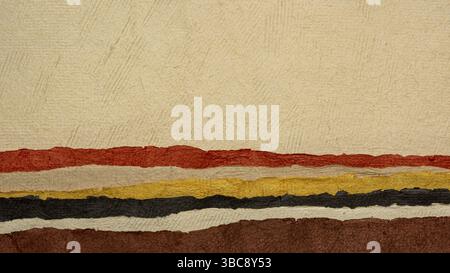 paper abstract in earth tones with a copy space - sheets of handmade ...
