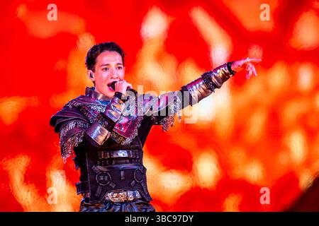 Kyle Alessandro from Norway performs the song "Lighter" during the Grand Final of the 69th ...