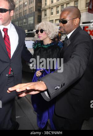 Lady Gaga at the Billboards in New York - 2 October 2009 Stock Photo ...
