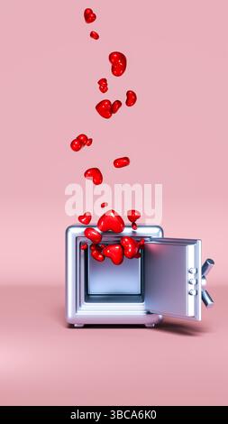 Abstract love background full of hearts. Valentine s day frame for card ...