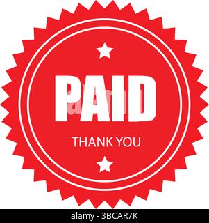 Paid Stamp Vector Illustration Stock Vector Image & Art - Alamy