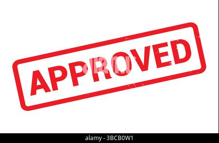 Approved stamp, approved sign in red ink, approved vector, approved ...