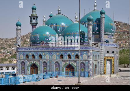 BLUE MOSQUE OR SAKHI SHAH-E MARDAN SHRINE IN THE CITY OF KABUL IN ...