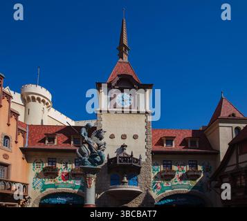 The Germany Pavilion traditional buildings, Epcot amusement park ...