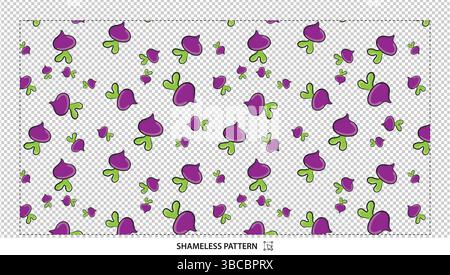 A digital illustration of a seamless pattern of cute brown dog ...