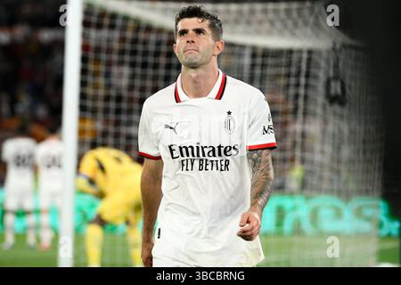 Christian Pulisic of AC Milan looks dejected during the Serie A ...