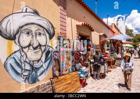 A Colourful Street In The Town of Humahuaca, Jujuy Province, Argentina ...
