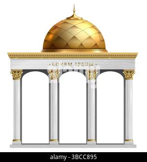 Triumphal Arch. Golden classic rococo baroque frame Stock Vector Image ...
