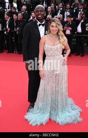 Paul Pogba and María Zulay Salaues attend the premiere of 'Highest 2 ...