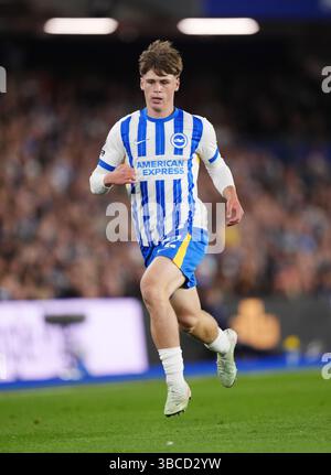 Brighton and Hove Albion's Harry Howell celebrates scoring their side's ...