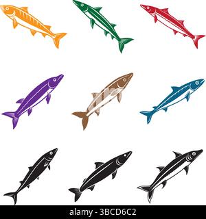 Collection of Unique Axe Illustrations in Various Designs Stock Vector ...