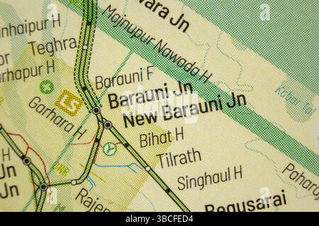 Barauni Jn - India Railways junction schematic transport map train ...