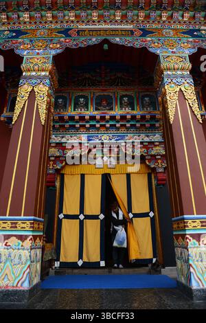 The Tharlam Monastery in Boudhanath, Kathmandu, Nepal Stock Photo - Alamy