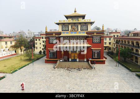 The Tharlam Monastery in Boudhanath, Kathmandu, Nepal Stock Photo - Alamy