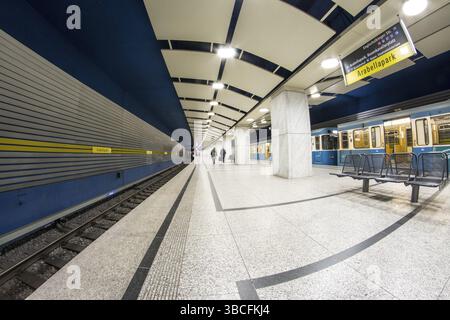 Underground station, Max-Weber-Platz, Munich, Bavaria, Germany Stock ...