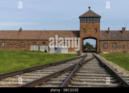 Auschwitz, Poland - 15 September, 2021: view of the Auschwitz ...