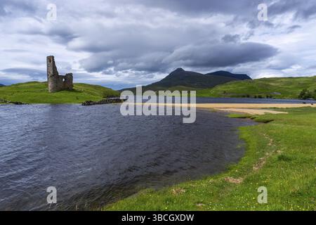 Inchnadamph, United Kingdom - 28 June, 2022: long exposure view of the ...