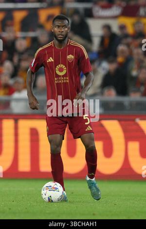 Olimpico Stadium, Rome, Italy - Evan Ferguson of AS Roma runs with the ...