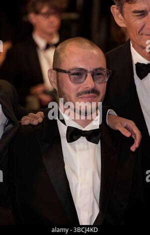 CANNES, FRANCE - MAY 19: Arnaud Chautard, Louai El Amrousy, Emma Mackey ...