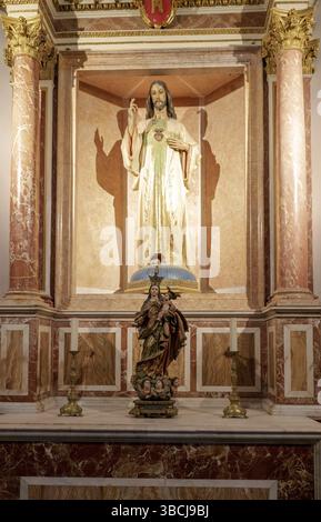 Interior of Mary's Chapel at Historic Spanish Point on the Gulf Coast ...