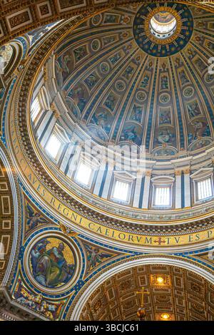Rome, Italy - October 27 2008: Sculpture of the catholic Saint Peter ...