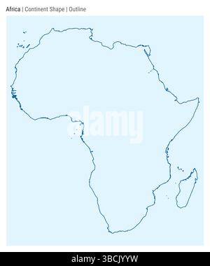 Africa Map | African Border | Continent | Isolated Transparent ...