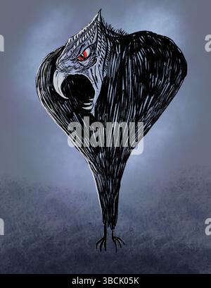 creepy evil demonic entity Stock Photo - Alamy