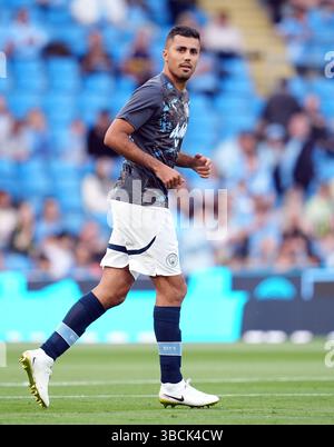 Rodri of Manchester City warms up before the Manchester City v Brighton ...
