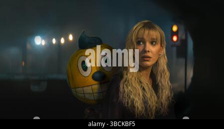 Millie Bobby Brown as Michelle, Cosmo (voiced by Alan Tudyk), Chris ...