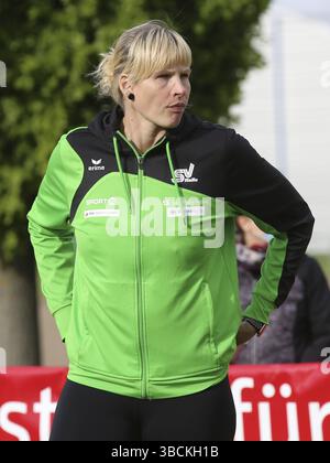 German discus thrower Nadine Mueller SV Halle at the Schoenebecker ...