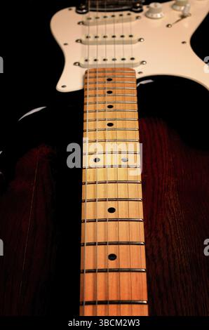 Detail of a vintage rock guitar Stock Photo - Alamy