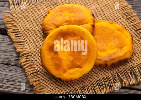Traditional arepa from the department of Boyaca, Colombia Stock Photo ...