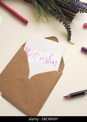 Sheet of paper with the handwritten inscription LOVE YOU Stock Photo ...