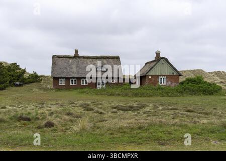 Sonderho, Denmark - 29 May, 2021: traditional Danish house with ...