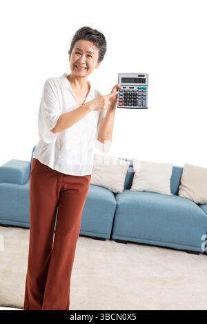 older women using calculators Stock Photo - Alamy