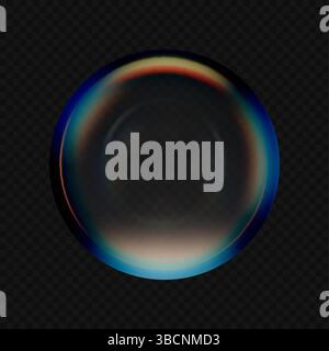 Realistic mirror. 3D reflective glass surface in frame. Geometric ...