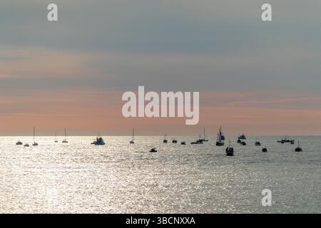 The 'Little Ships' assemble before crossing the English Channel on the ...