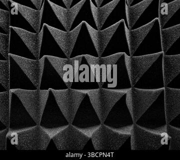 Black acoustic foam panels arranged in a sharp Stock Photo - Alamy