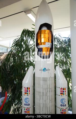 Model of an Ariane rocket, feature, symbolic photo, marginal motif ...