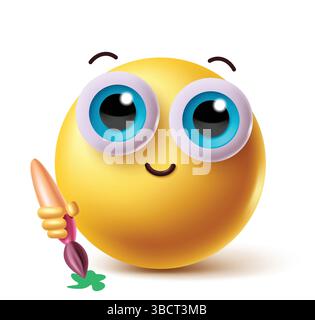 Back to school emoji clipart 3d character. Emoji holding chalkboard ...