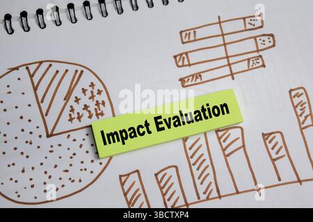 Concept of Impact write on sticky notes isolated on Wooden Table Stock ...