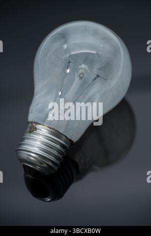 light bulb with broken tungsten wolfram filament Stock Photo - Alamy