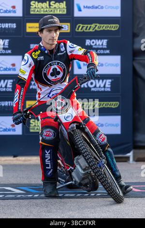 Zach Cook of Belle Vue ‘ATPI’ Aces during the Rowe Motor Oil ...