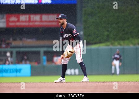 Minnesota Twins second baseman Kody Clemens (18) tags Arizona ...